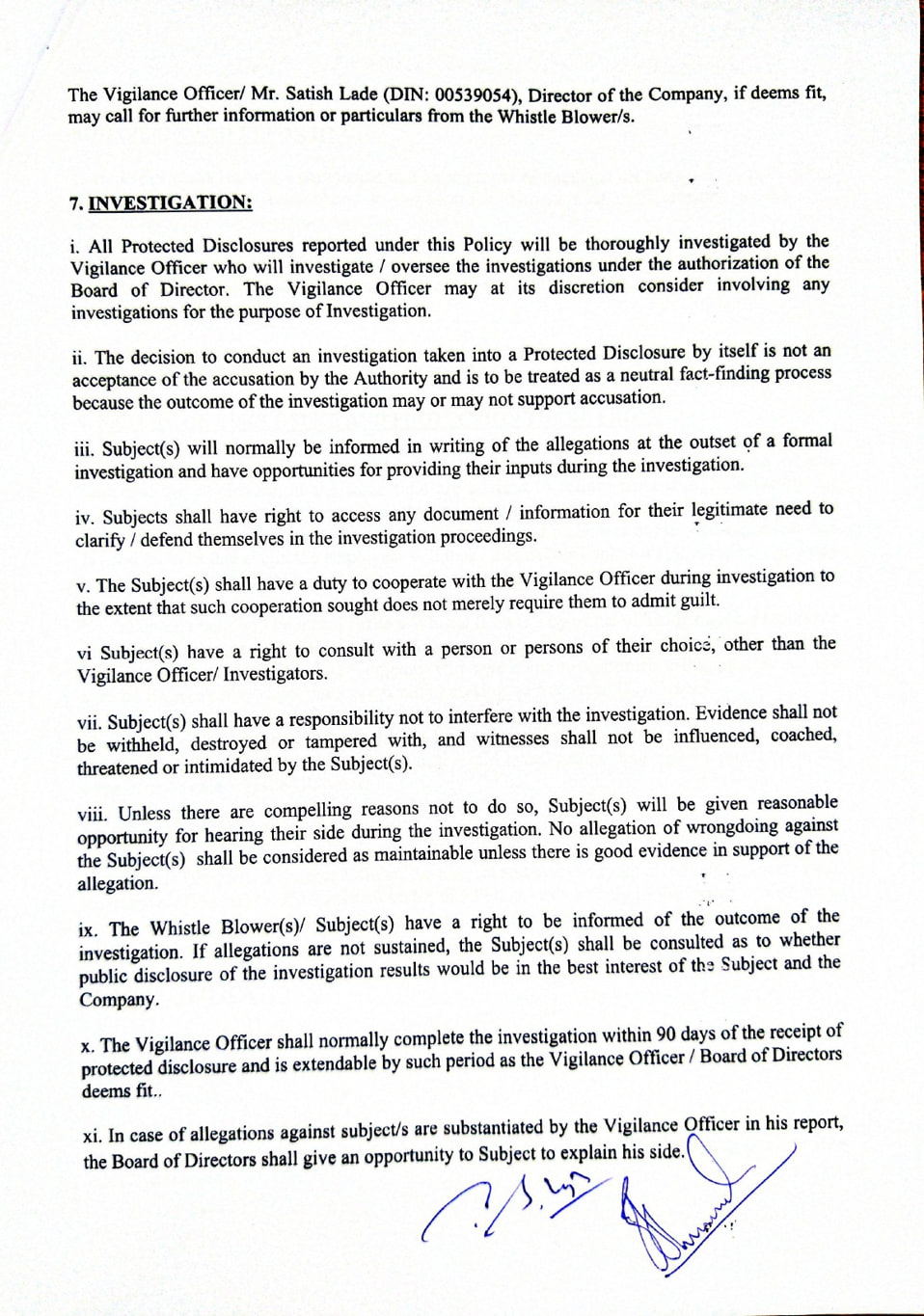 VIGIL POLICY - Vivekahospitals